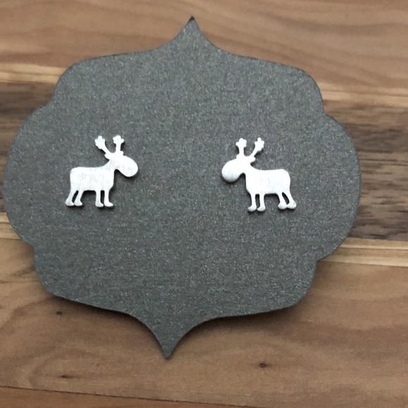 Jewelry | Moose Sterling Silver Stud Earrings | Poshmark